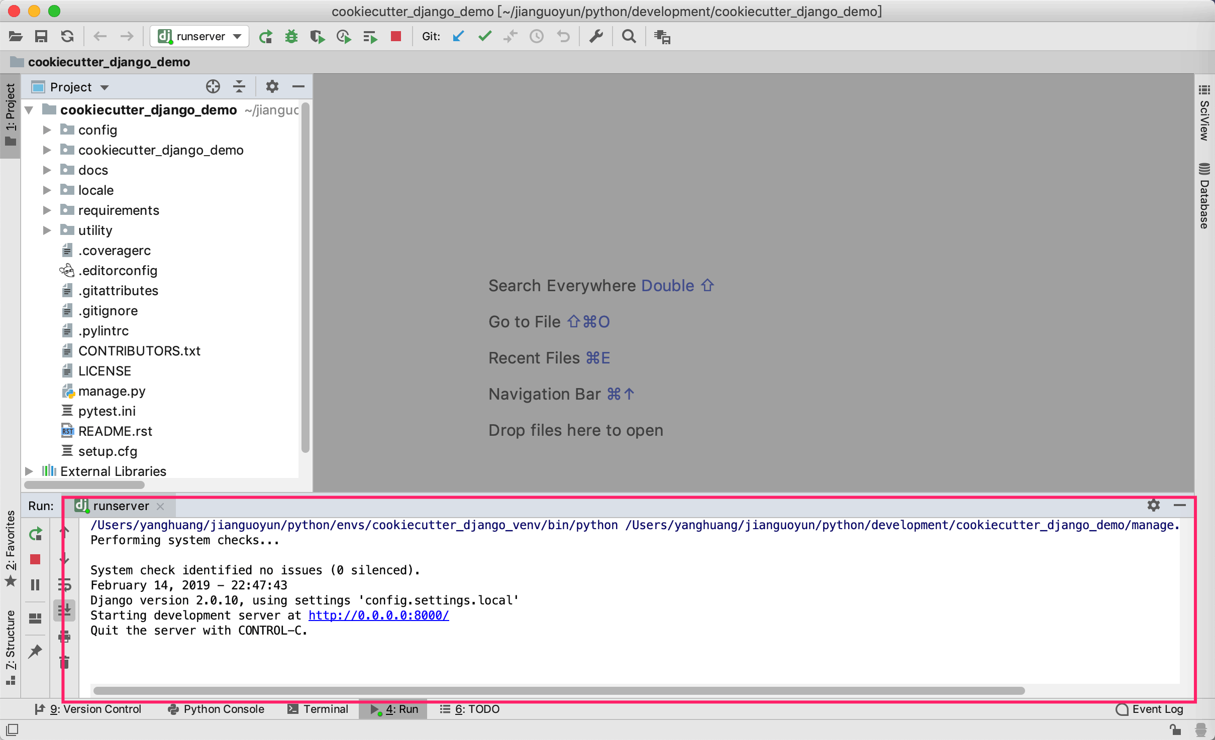 Mac系统PyCharm尝试cookiecutter-django_pycharm cookiecutter教程-CSDN博客